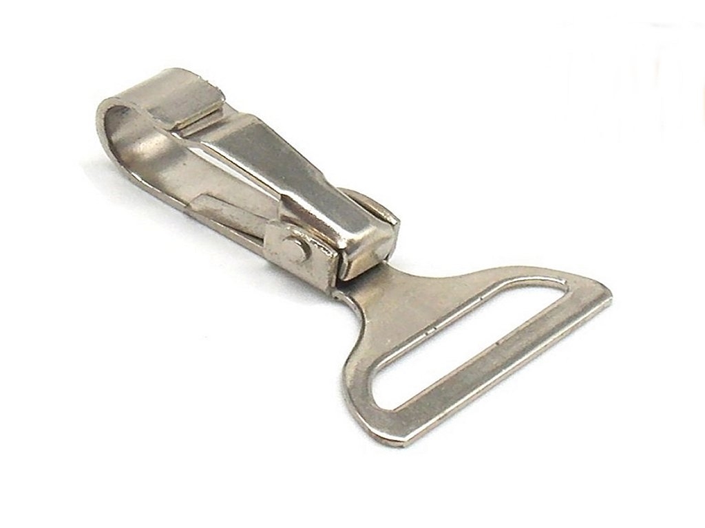 Moschettone a molla in metallo con anello fisso pesante e ...